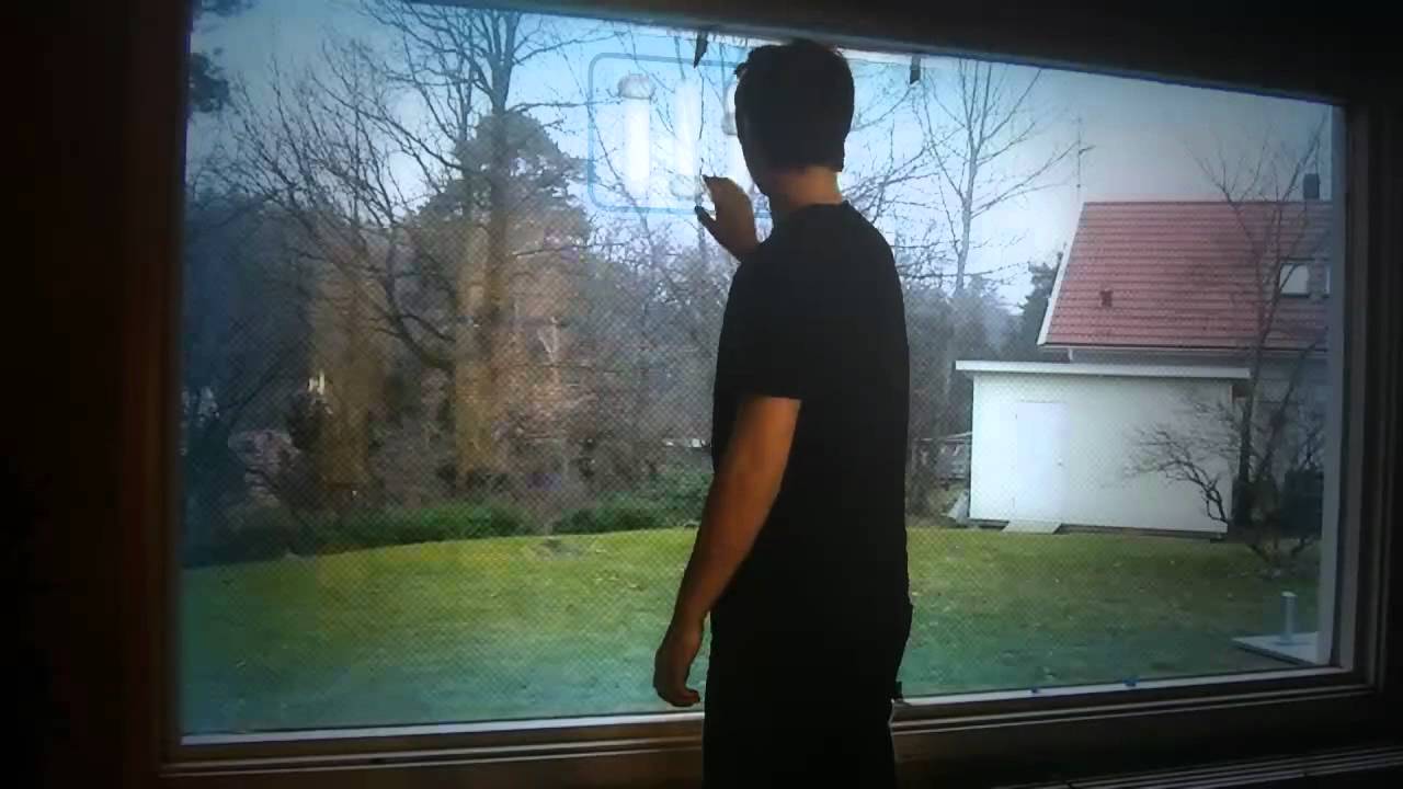 Hologram Touch Screen VFX test! - YouTube
