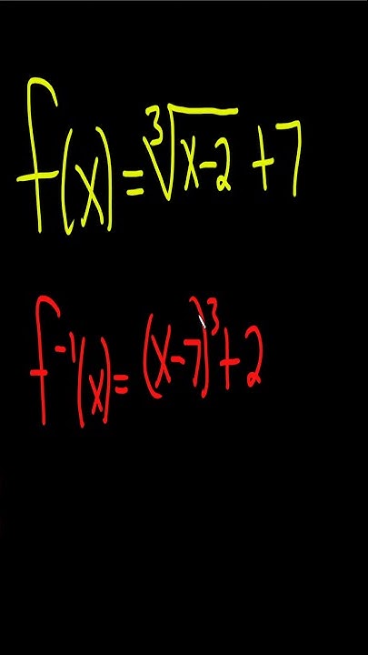 How to Find the Inverse of a Cube Root Function with Your Mind #shorts - YouTube