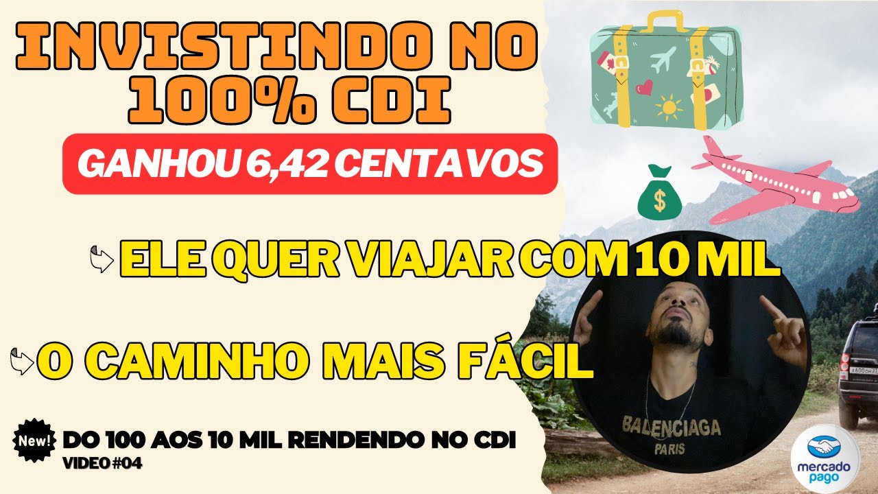🤑CDI 100% CDI MERCADO PAGO! JÁ GANHEI R$6,42 ? DO 100 aos 10MIL VIDEO ...
