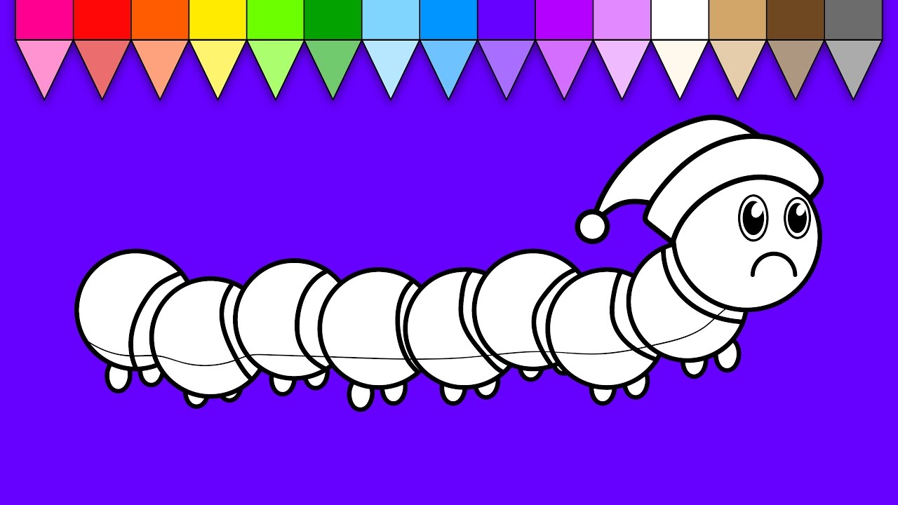 Sad Caterpillar Drawing