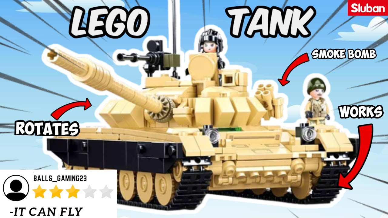 Rating the FLYING Russian Lego Tank - YouTube