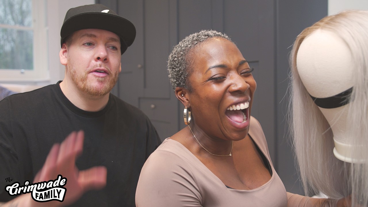 HUSBAND "HELPS" INSTALL MY LACE FRONT WIG!!! *HILARIOUS* - YouTube