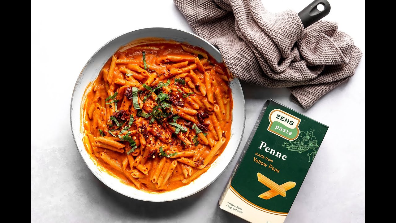 Vegan Roasted Red Pepper Penne - YouTube