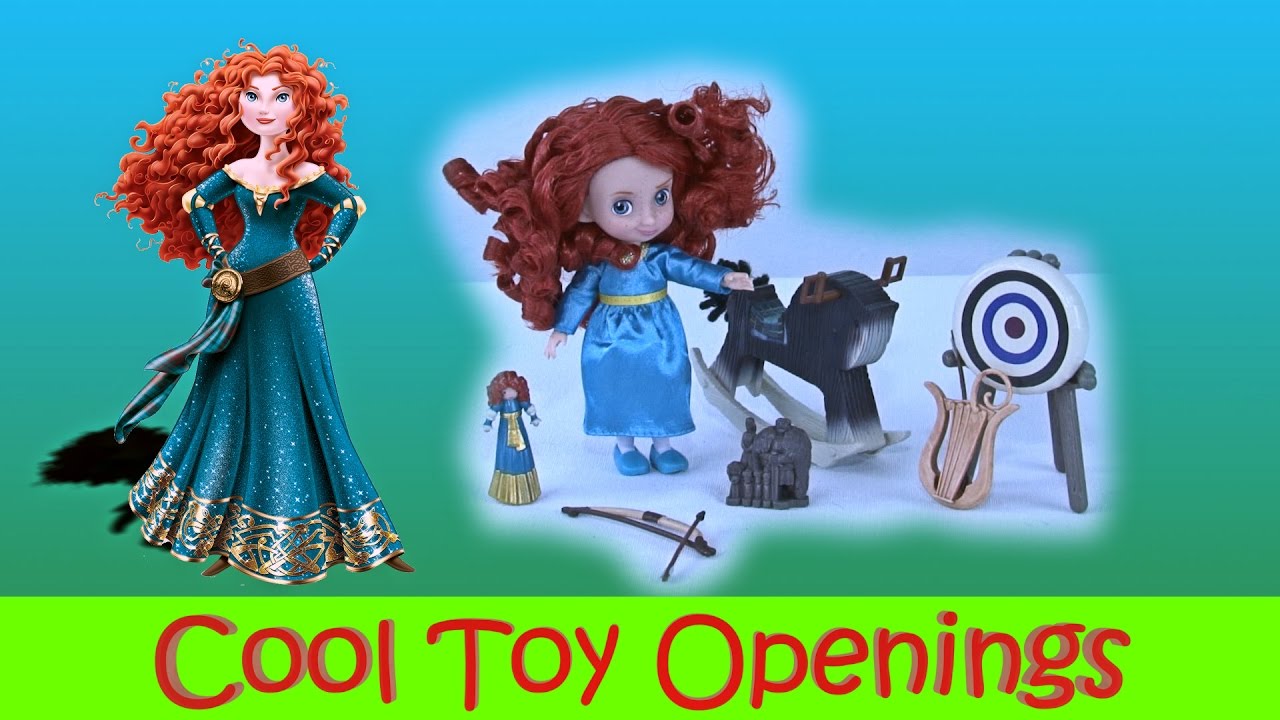 Disney Animators Collection Merida Mini Doll Playset Toy Review - YouTube