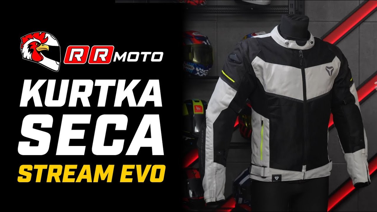 SECA STREAM EVO - tekstylna kurtka motocyklowa z membraną InsiDry - YouTube