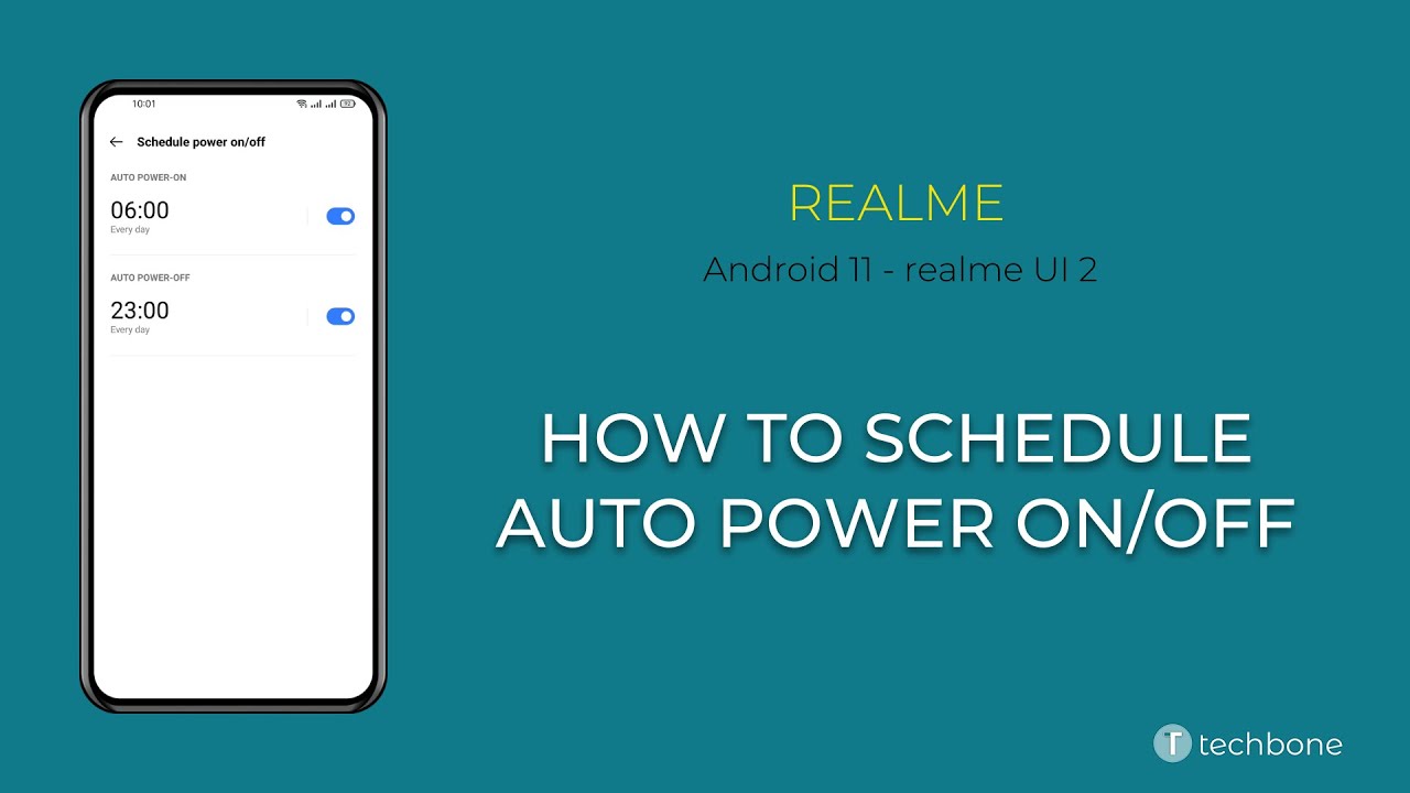 How to Schedule Auto Power On/Off - realme [Android 11 - realme UI 2 ...