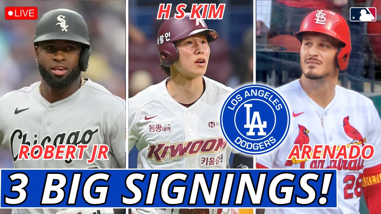URGENT! DODGERS MAKING 3 BIG SIGNINGS IN MLB! ARENADO SURPRISED THE ...