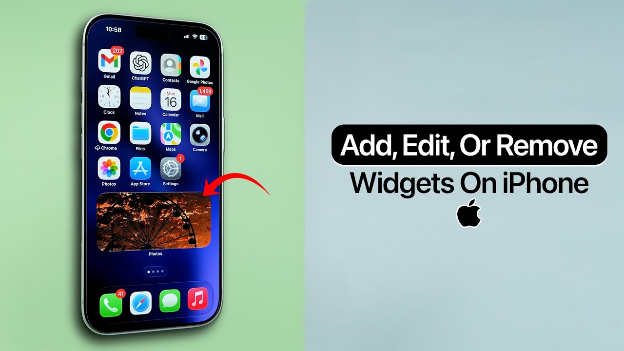 How To Add, Edit, Remove Widgets On iPhone? - YouTube
