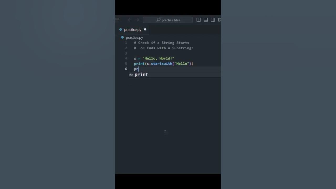 String Starts Python Pythonprogrammingcodinglearnpython Pythonforbeginners Youtube