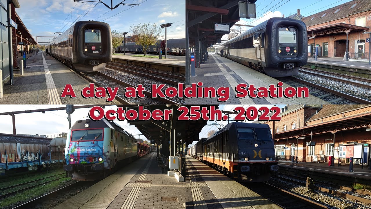 A day at Kolding Station, Denmark - October 25th. 2022. - YouTube
