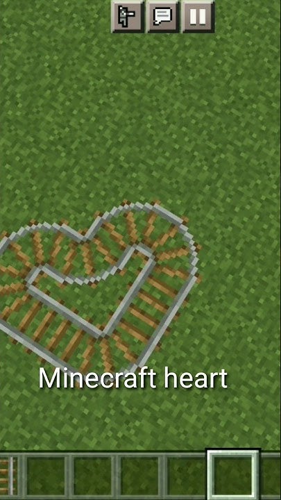How to make a heart in Minecraft #minecraft - YouTube