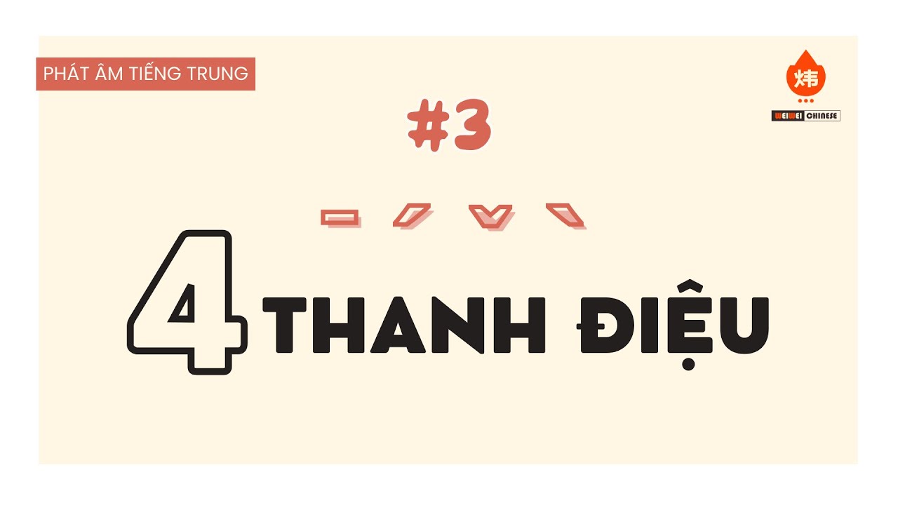 4 Thanh ĐiỆu CƠ BẢn ˉ ˊ ˇ ˋ PhÁt Âm TiẾng Trung TiẾng Trung Cho