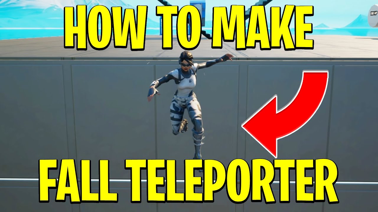 How To Make A Fall Teleporter In Fortnite Creative - YouTube