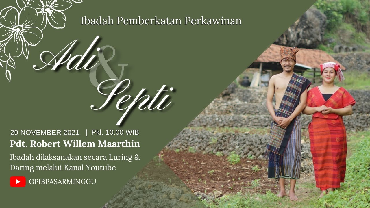 [LIVE] IBADAH PEMBERKATAN PERKAWINAN ADI WIRA SARAGIH & SEPTI TRI ...