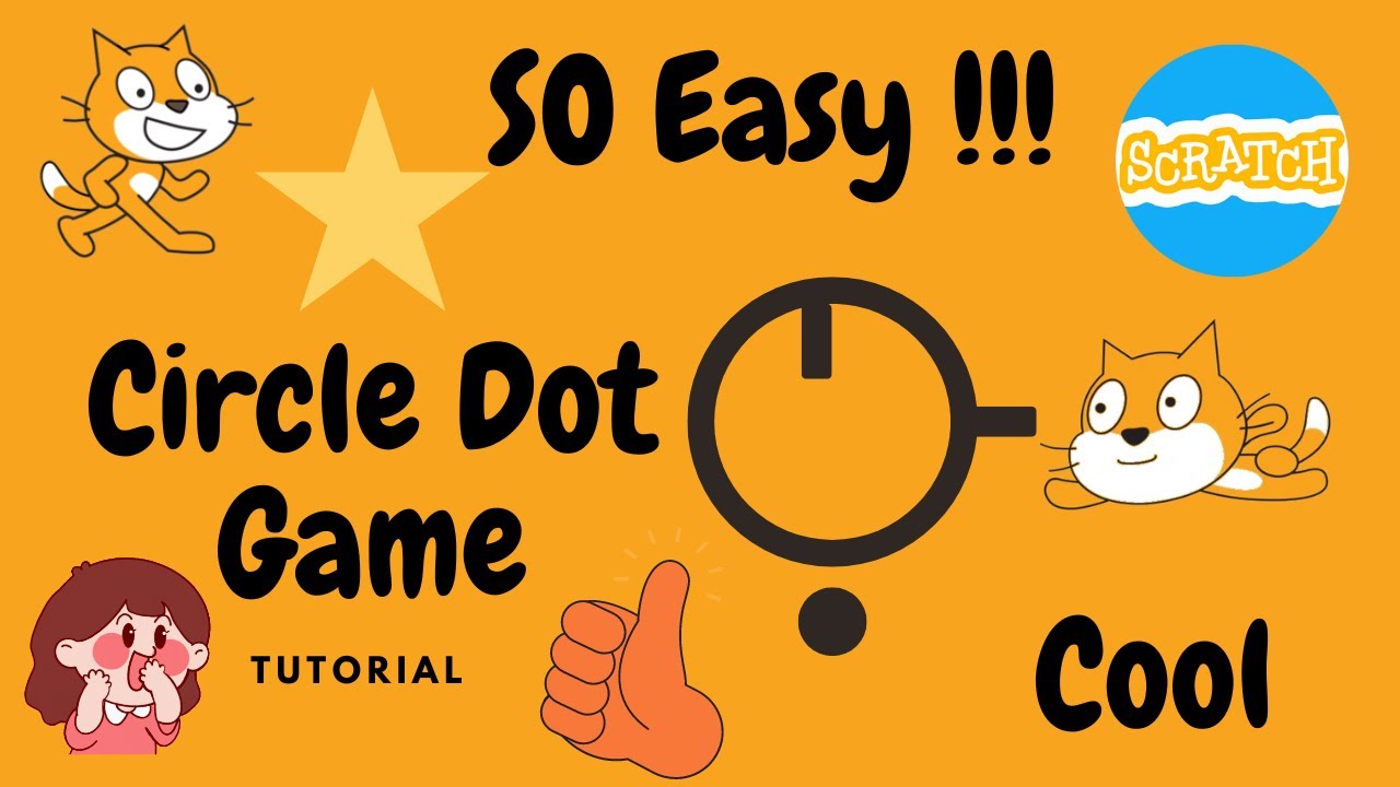 Scratch Circle Dot Game Tutorial , Easy Steps, Simple Steps, Scratch ...