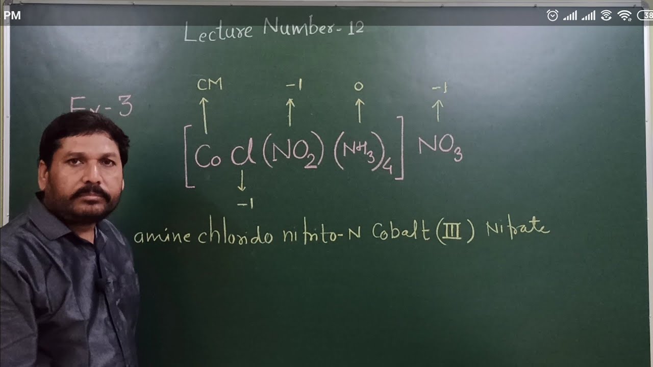 L-12 BEST TRICK IUPAC NOMENCLATURE OF CATIONIC COMPLEX COMPOUND ...