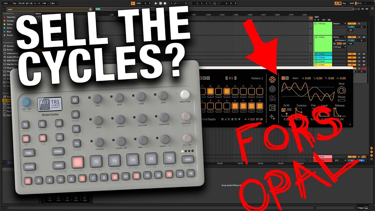 Fors Opal Max4Live for Ableton Live = Worth selling the Elektron Model Cycles? - YouTube