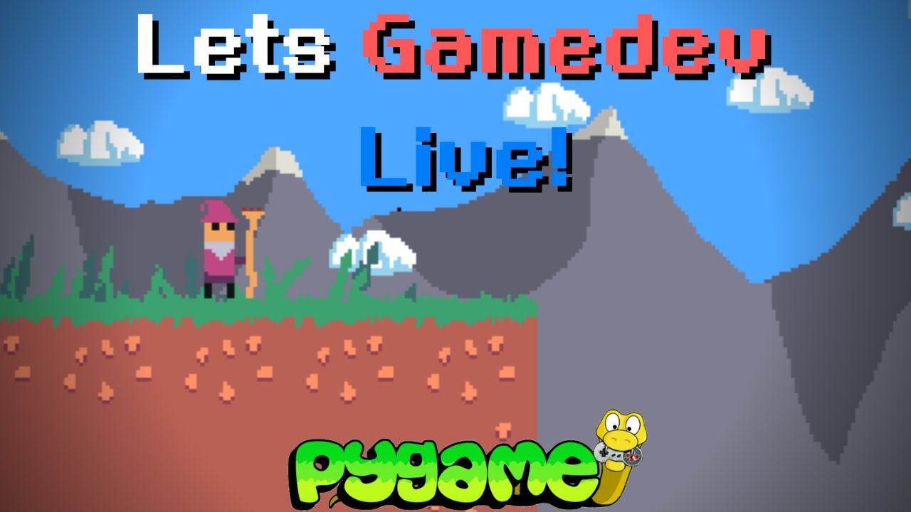 Pygame Gamedev Making A Platformer Live Youtube