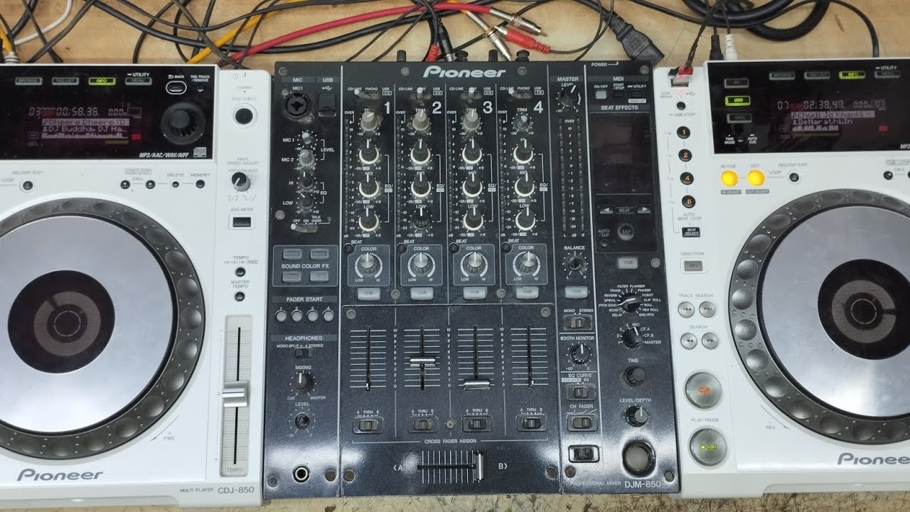 pioneer CDJ 850 white || pioneer DJM 850 || in-touch dj - YouTube