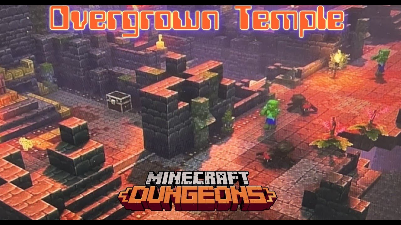 OVERGROWN TEMPLE - Minecraft Dungeons Jungle Awakens DLC w/ @Mrbrownie ...