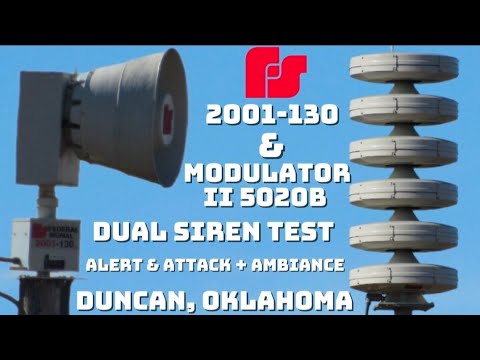 Federal Signal 2001-130 & Modulator 5020B Dual Siren Test | Alert ...