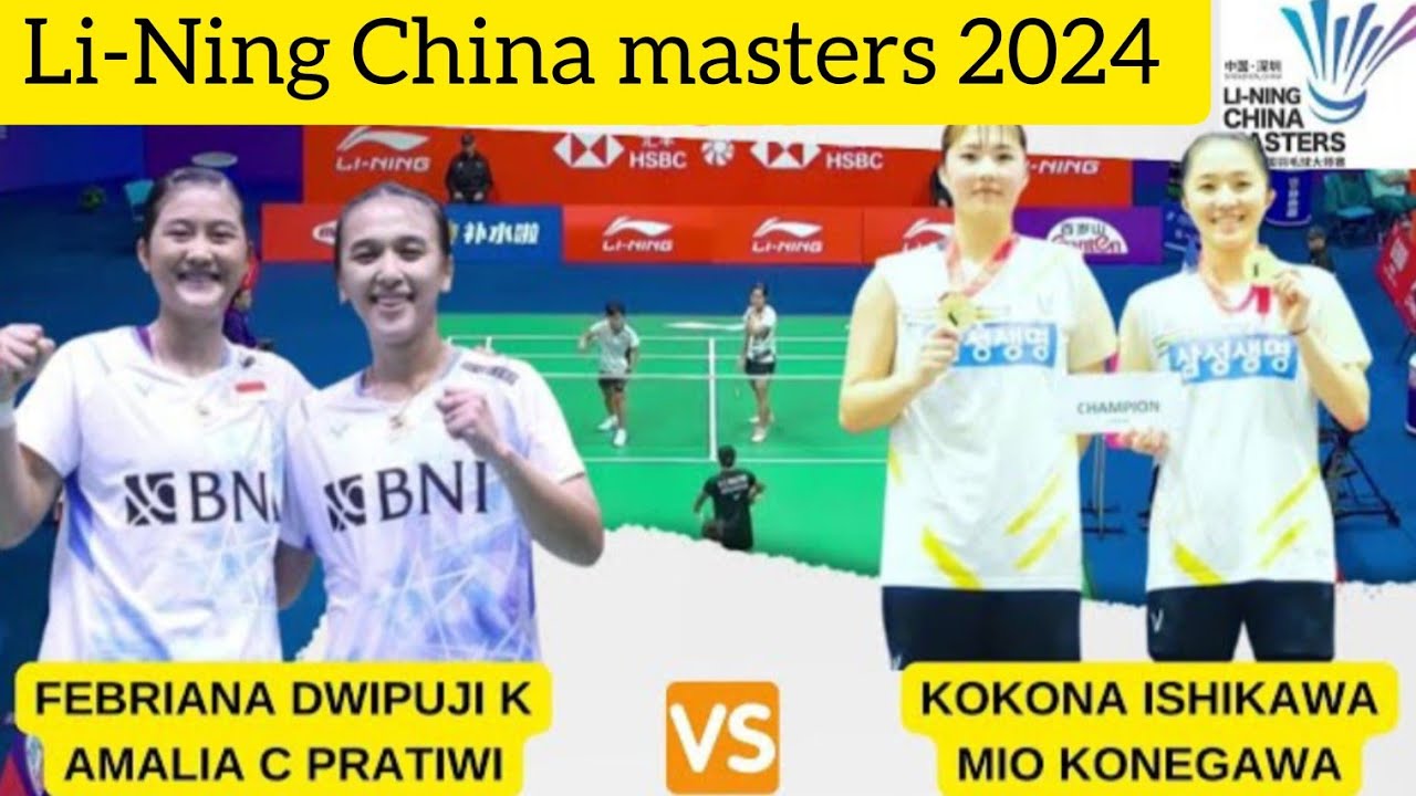 Febriana Dwi Kusuma/Amalia C Pratiwi vs Kokona Ishikawa/Mio Konegawa Li ...