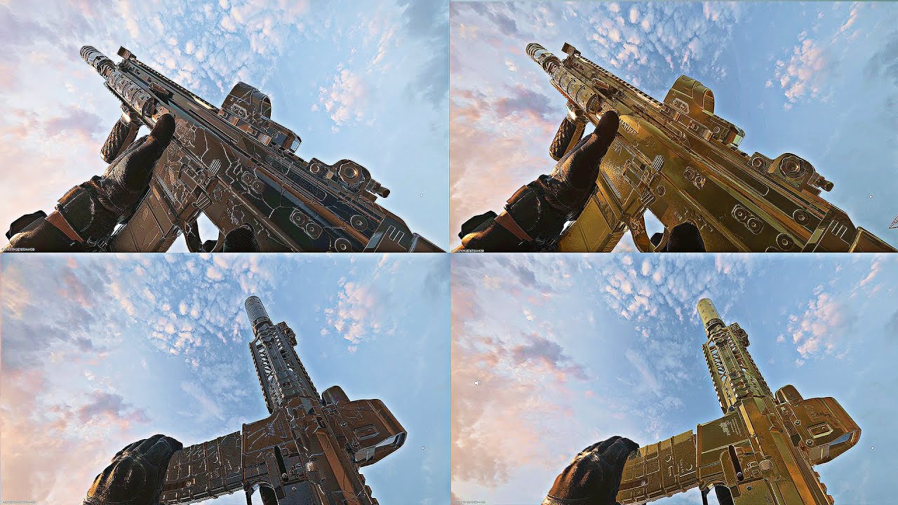 All Weapons in Gold and Platinum Camo (Showcase) Call of Duty: Modern ...