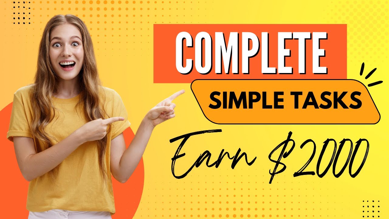 Earn $2000 In 1 Hour! Complete Simple Tasks To Earn Money Fast (Make ...