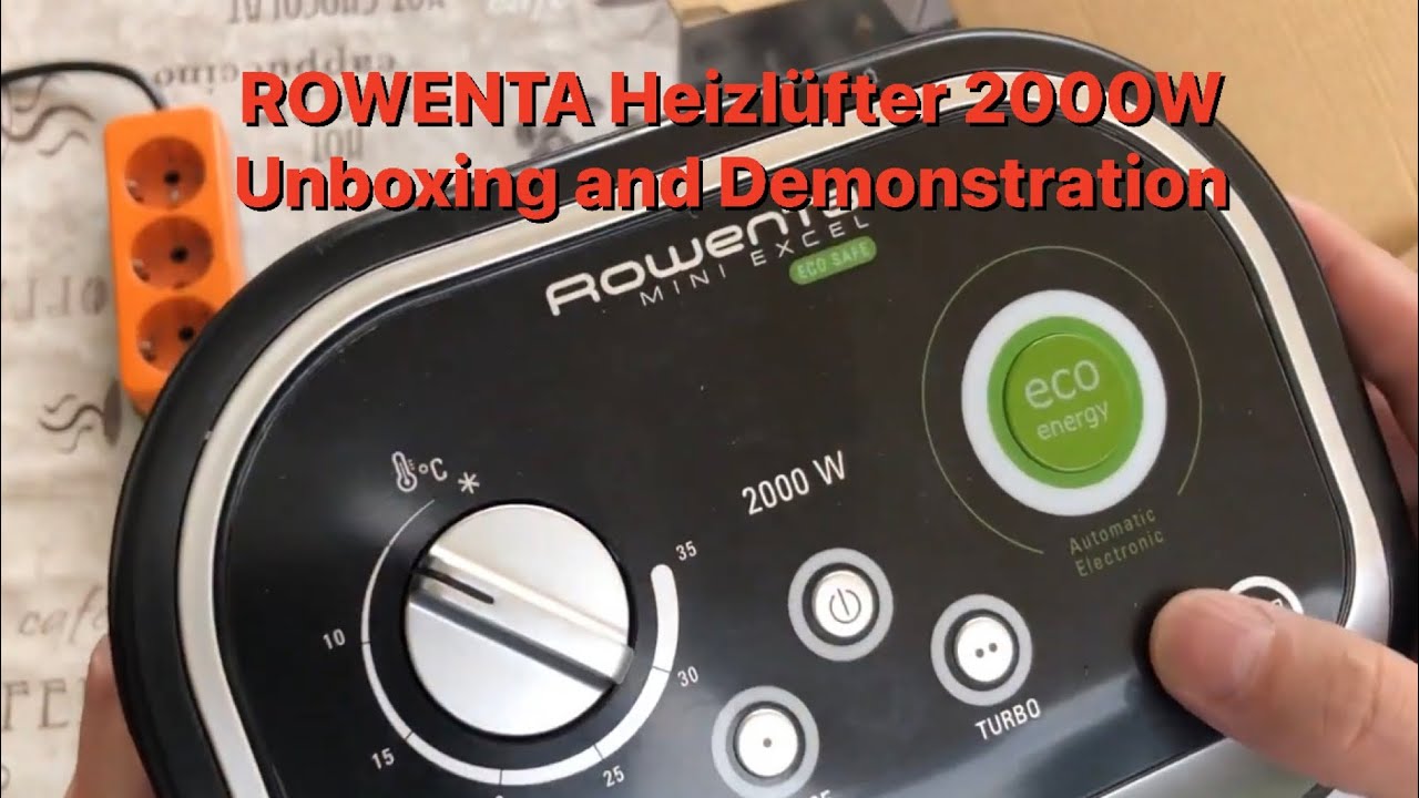 ROWENTA Mini Excel Heizlüfter 2000W (Fan heater) SO9266 unboxing and ...