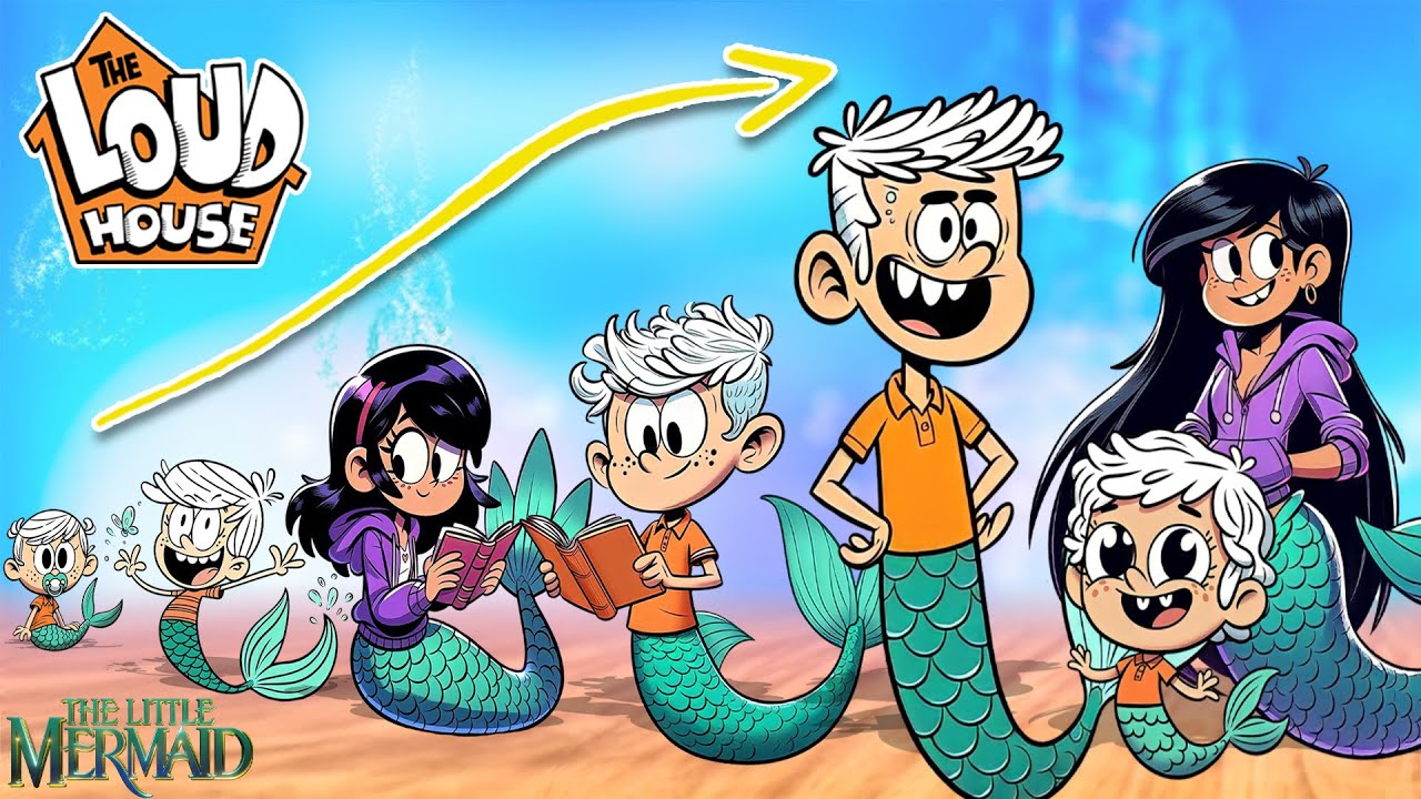 The Loud House Into Mermaid Growing Up Compilation | Cartoon Wow - YouTube