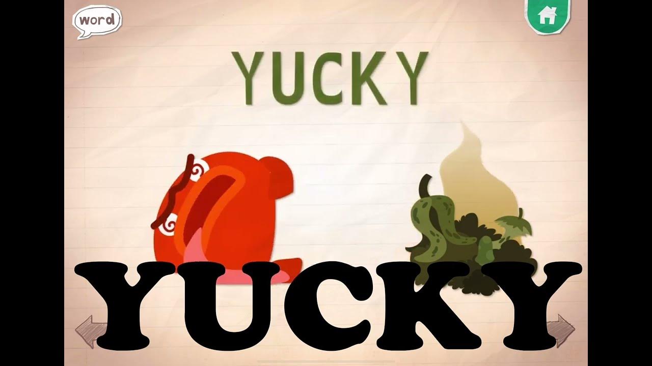 Endless Alphabet: Yucky - YouTube