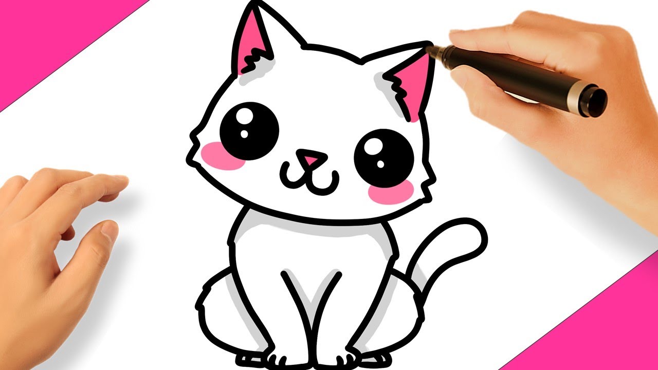 HOW TO DRAW A CUTE KITTEN 🐱 - YouTube