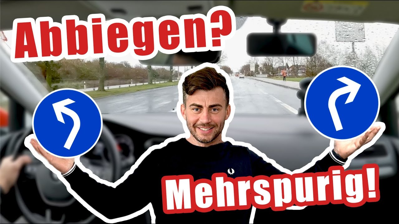 Mehr als eine Abbiegerspur? Mehrspuriges Abbiegen TIPPS 🚗 - YouTube