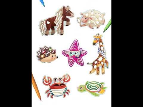 Дидактическая игра "Трафареты" - YouTube