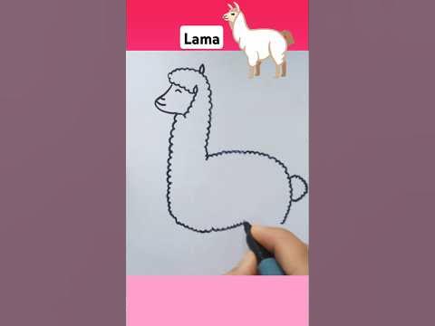 How to draw a Lama #drawing #easydrawing - YouTube