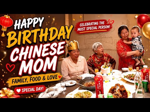 🎉 Chinese Mom’s Birthday Celebration | Family Dinner | Birthday Cake | Special Family Vlog ❤️