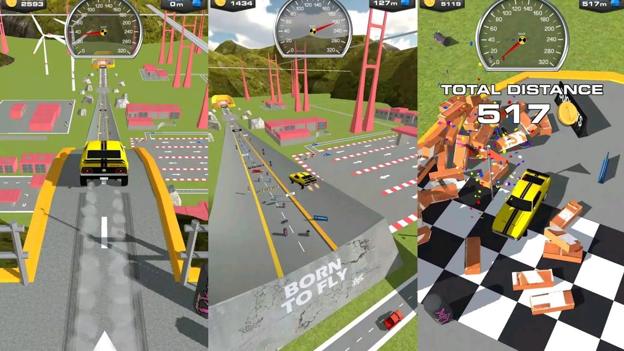 Ramp Car Jumping | A short Gameplay showing you some elements of this ...