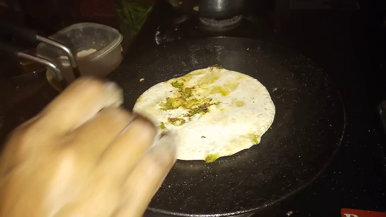 How to cook matar Paratha Desi Indian Pease masala paratha - YouTube