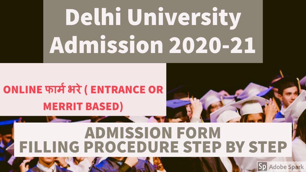Du admission form filling 2020||#duadmissionform||#delhiuniversity||#du ...