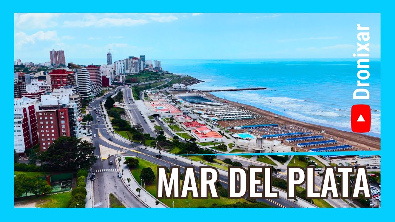 Mar del Plata su costa, en 6 minutos, en 4k, Ultra High Definition, UHD ...