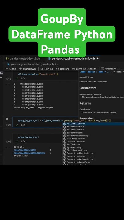 Groupby Dataframe Python Pandas Python Tutorial Coding Pandas Youtube 0569