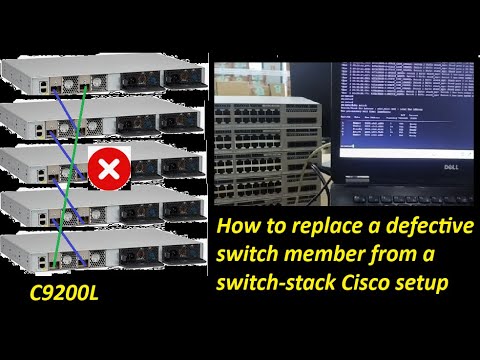 How to replace defective switch member from a Cisco switch stack setup ...