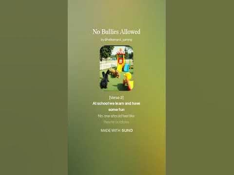 No Bullies Allowed #newmusic #music - YouTube