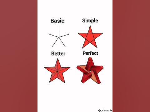 How to Draw a 3d Star || very easy tutorial of a 3d Star || #art # ...