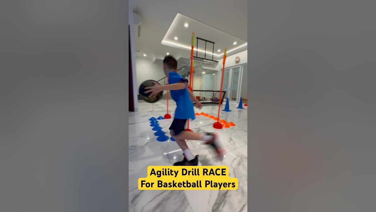 Agility Drill RACE using cones to Improve Speed and Explosive Power for Kids #speedandagility ...