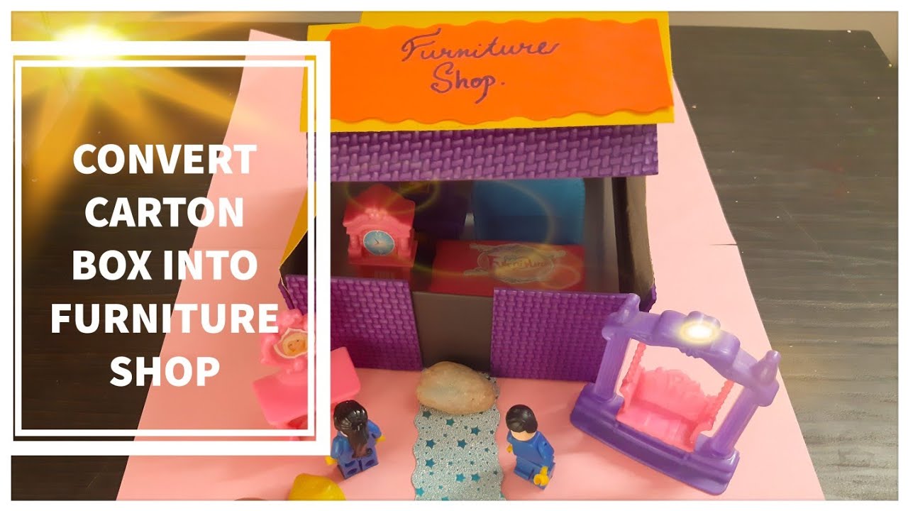 Diy - Carton box - Using Furniture shop - Best out of waste - Reuse ...