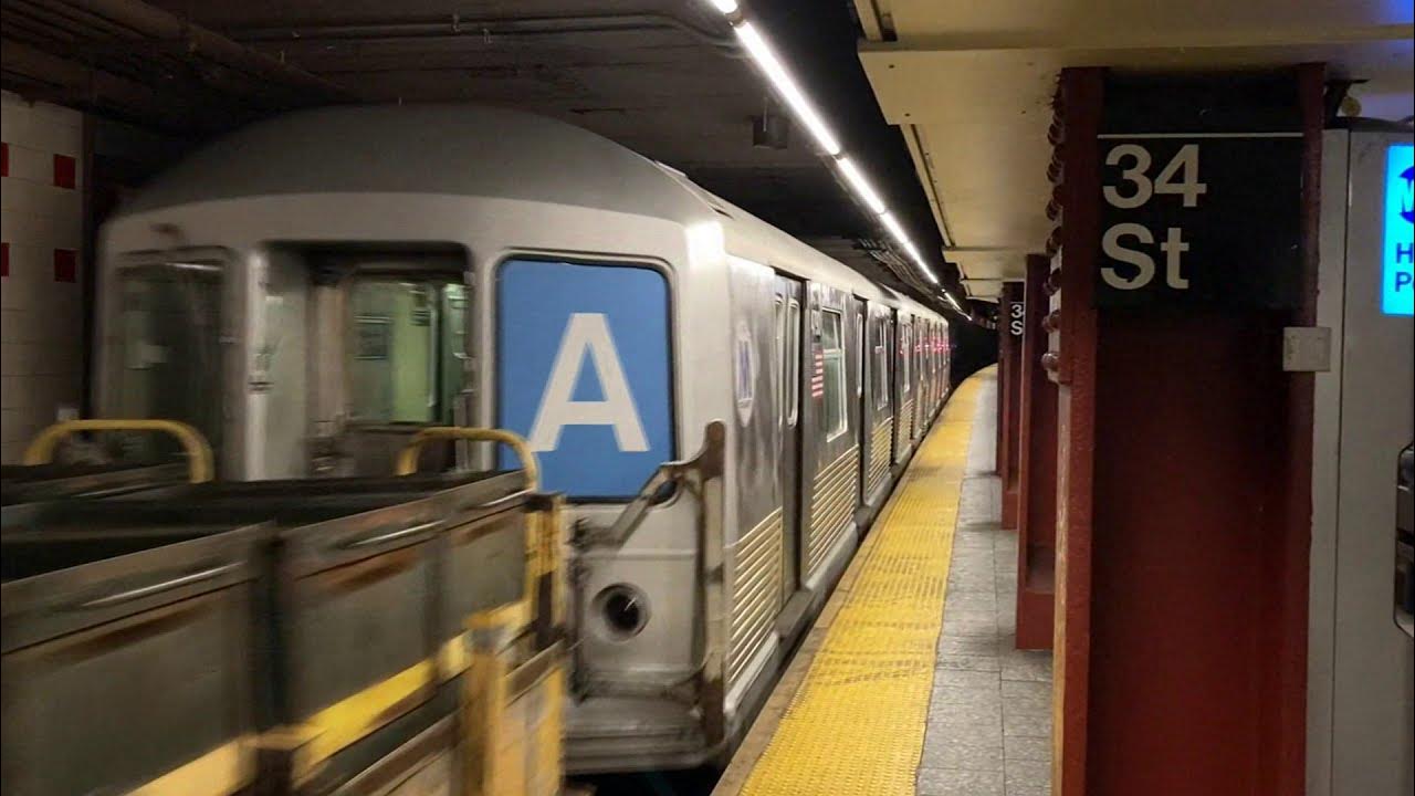 MTA NYC Subway Garbage Pickup Train with R42 Cars at 34th St/Herald Sq - February 8, 2021 - YouTube