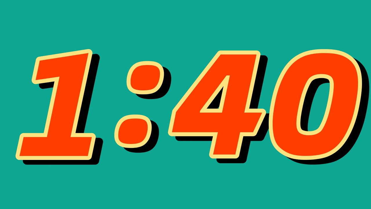 1 Minute and 40 Second Timer - YouTube