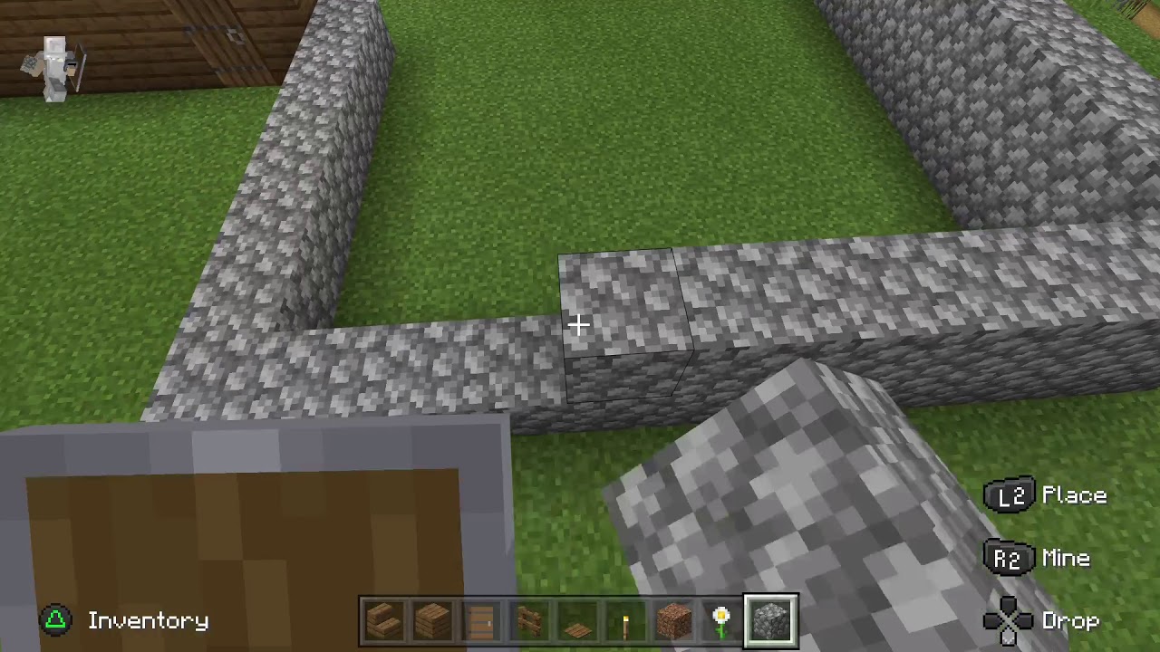Minecraft hut with blacksmith shop attached - YouTube