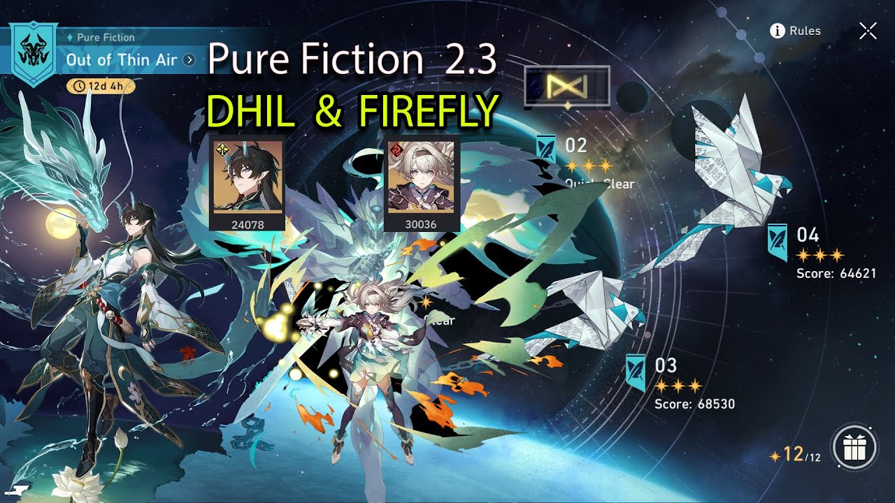 [HSR] Pure Fiction 2.3 Auto but with.. Dan heng and Firefly? (64k clear) - YouTube